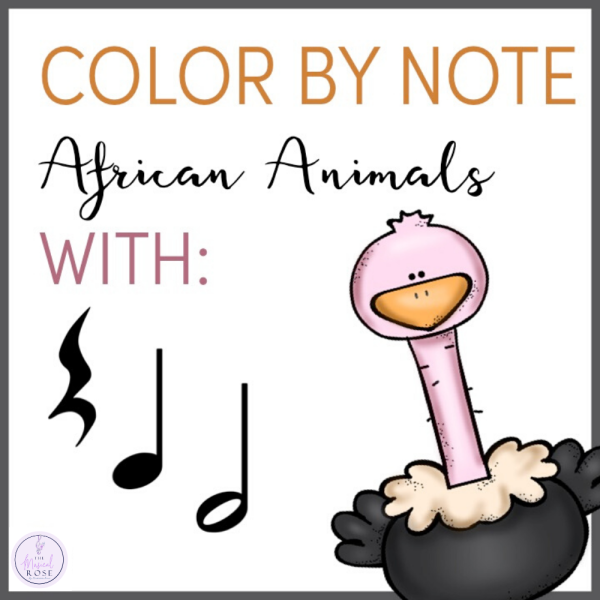 Color by Note Animals Discounted Bundle - The Musical Rose