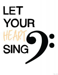 Silhouette Style Motivational Choir Posters - The Musical Rose